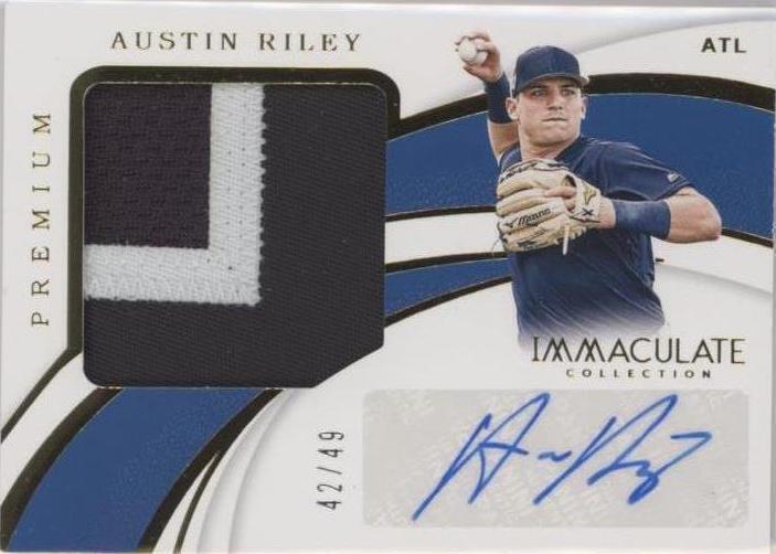 2019 Panini Immaculate Collection - Premium Austin Riley #PR-AR /49 (AU ...