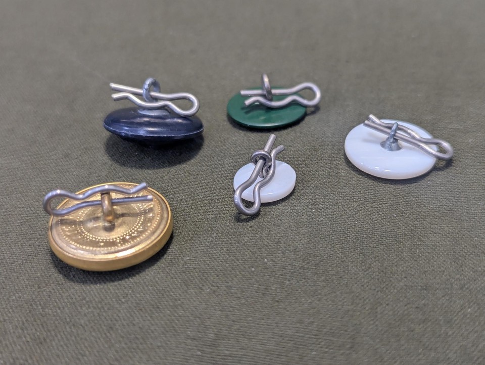 Cotter Pins for Shank Buttons (Lot of 50) for Military Army and Nurse ...
