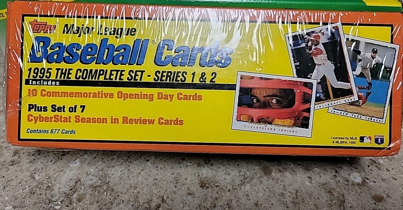 Topps 1995 Baseball Cards Official Complete Set 677 Cards Factory ...