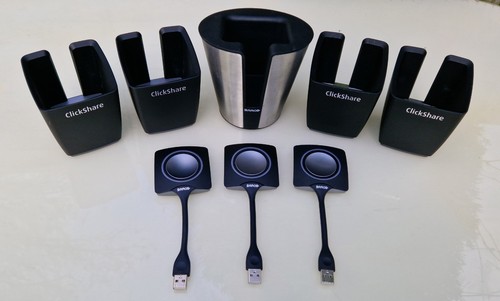 5x Barco ClickShare Trays - Button Switch Holders + 3 buttons ...