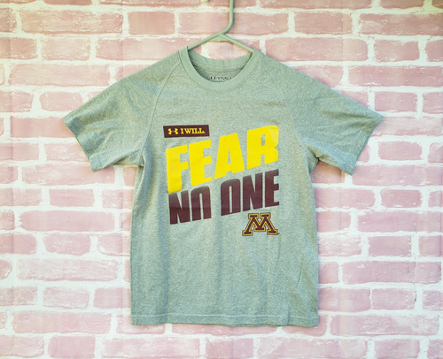 🔥 Minnesota Golden Gophers Under Armour I Will Fear No One Boys Small S ...
