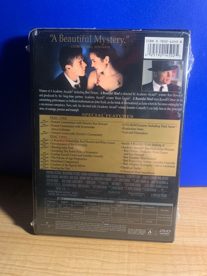 A Beautiful Mind (DVD) Widescreen ……….…….BRAND NEW & SEALED ...