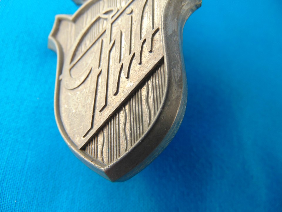 1976 Mustang II Ghia Emblem Unfinished Needs Plating Bare Casting NOS ...