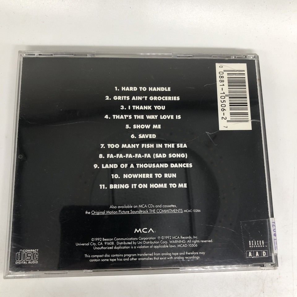 The Commitments, Vol. 2 by Original Soundtrack (CD, Mar-1992, MCA) 8811050627| eBay