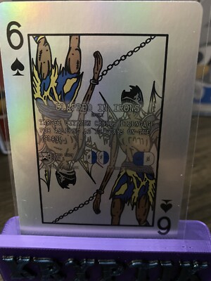 Kryptik TCG Clapped In Irons Holo Playable Poker Card | eBay