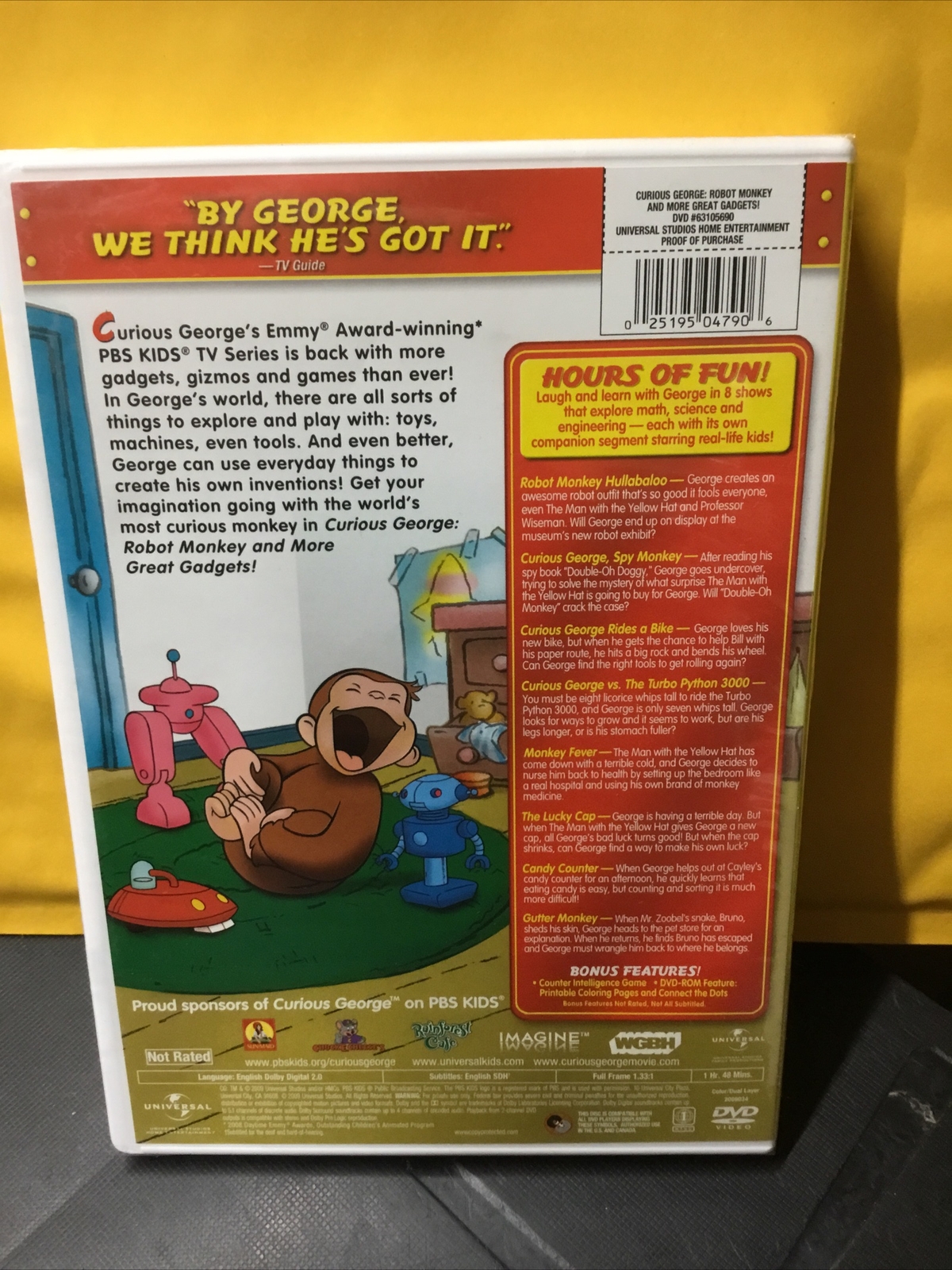 Curious George: Robot Monkey and more Great Gadgets! (DVD) for sale ...
