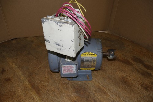 Baldor 3-Phase Industrial Motor w/ 3-Prong Coupling and Power ...