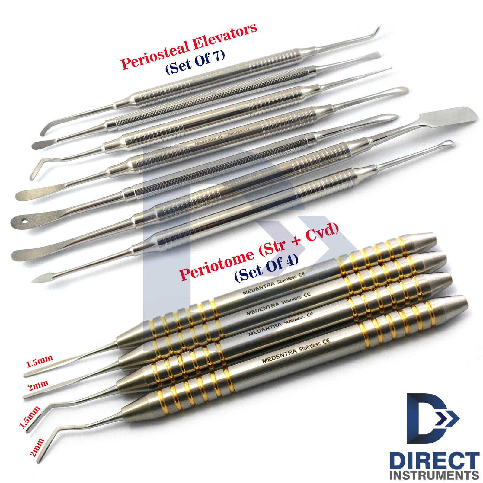 Dental Periosteal Elevators Periotome Extraction PDL Atraumatic Implant ...