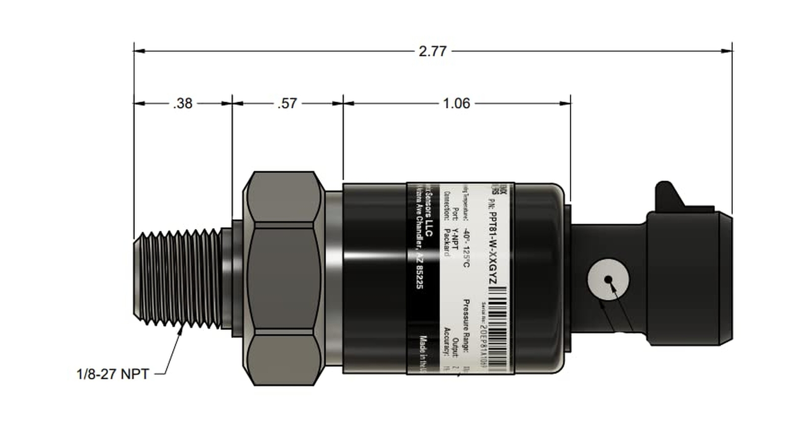 Phoenix Sensors 100 PSIG Pressure Sensor 12 Month Warranty | eBay