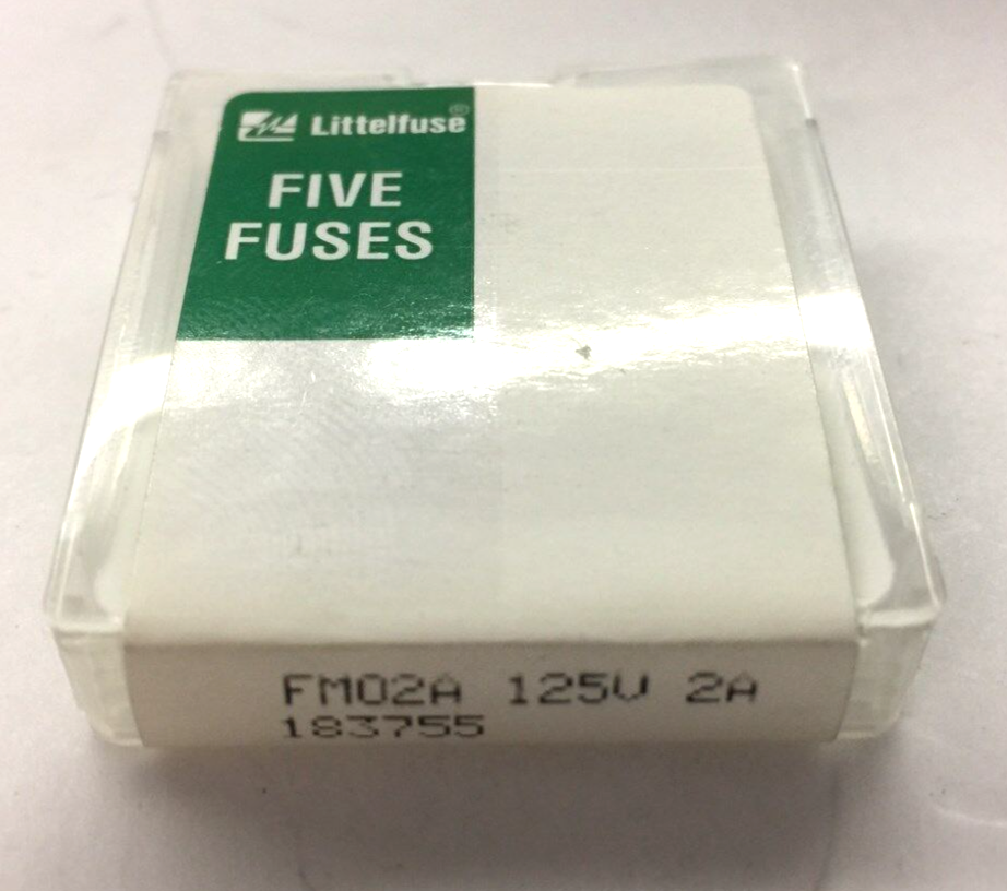 (5 PACK) FM02A-125V-2A, 0274002.V, FUSE BOARD MNT 2A 125VAC/VDC RAD | eBay