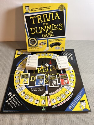 VTG Trivia For Dummies Board Game 1998 Pressman 90s 100% complete 2-4 ...