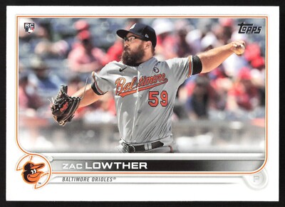 2022 Topps Baseball Zac Lowther RC #133 Baltimore Orioles | eBay