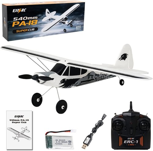 FMS EASY RC 540mm 4CH PA-18 SUPER CUB Remote Control 2.4GHZ Beginner ...