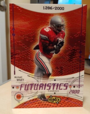 2000 UD Ionix /2000 Michael Wiley Rookie RC OHIO STATE BUCKEYES DALLAS ...