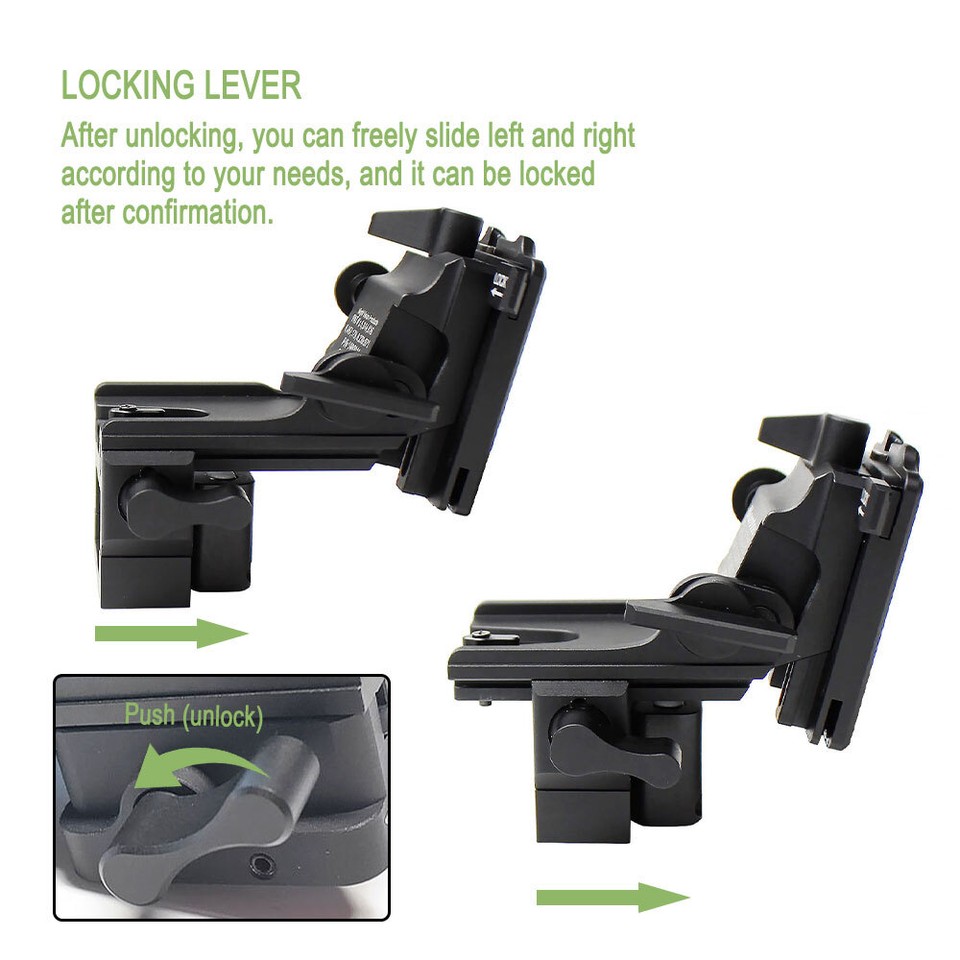 Metal NVG Breakaway Mount Night-vision Goggles +J Arm Bracket For PVS14 ...