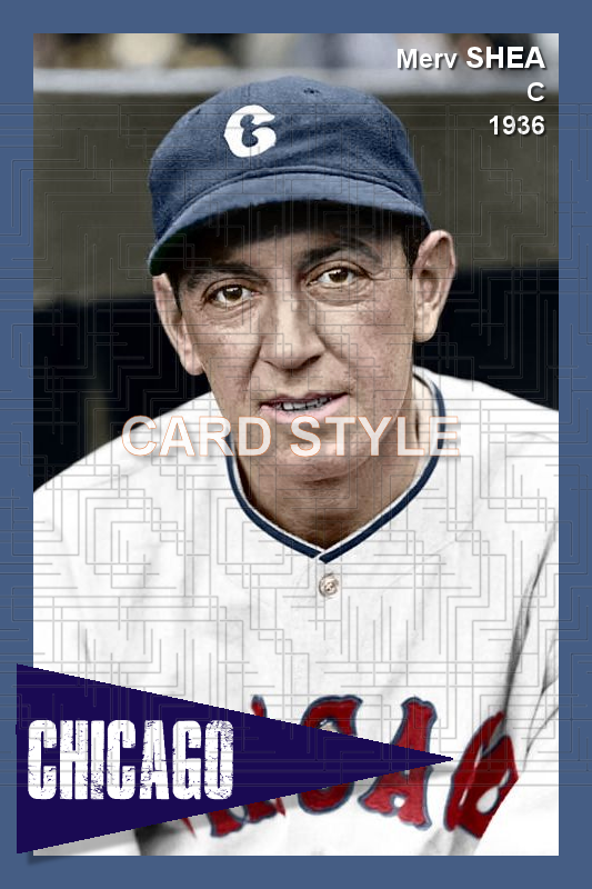 Merv Shea - 1936 Chicago White Sox - choose a style - colorized print ...