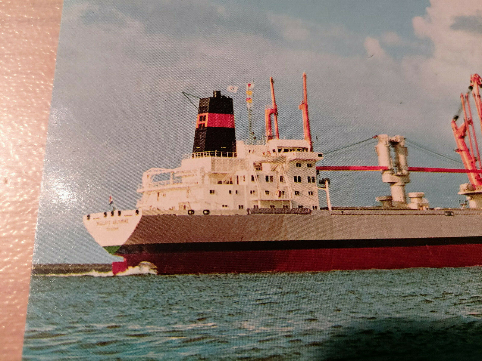 Postkarte Frachtschiff MV Nedlloyd Baltimore? Reederei Nedlloyd ...