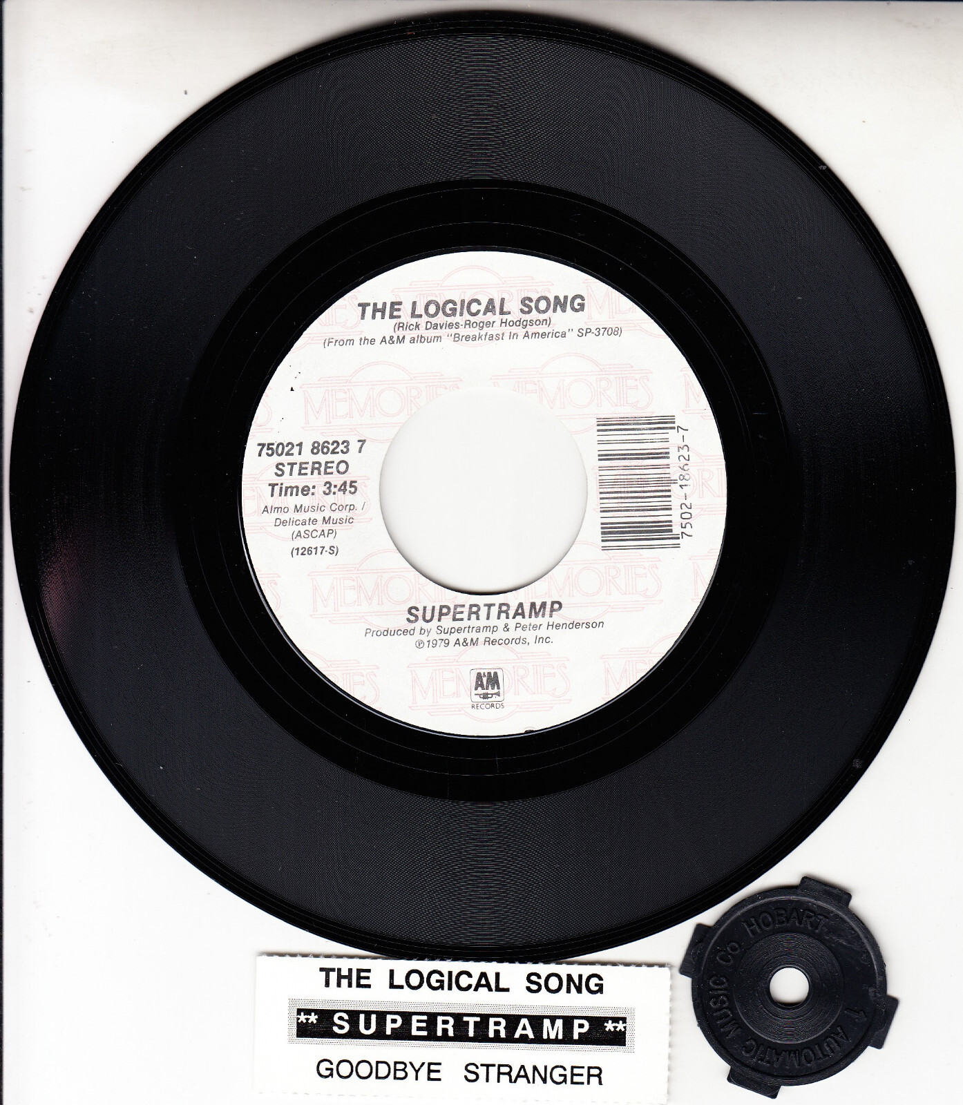 SUPERTRAMP The Logical Song & Goodbye Stranger NEW 7" 45 record + juke ...