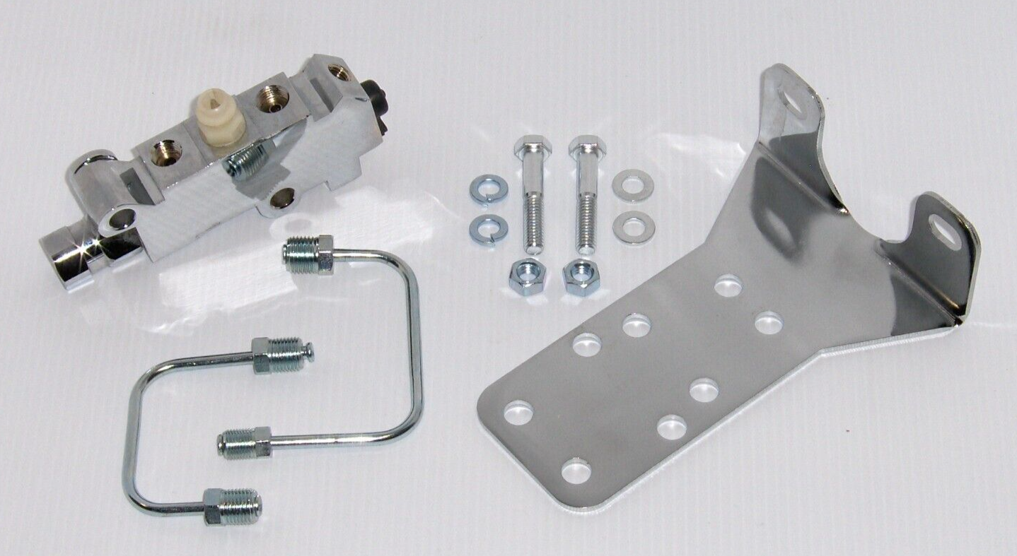 Chrome Disc Drum Brake Proportioning Valve Bottom Mount Bracket with ...