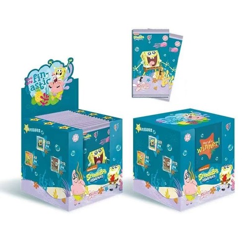 KB SpongeBob SquarePants Trading Cards Anime Booster Box Cute Premium ...