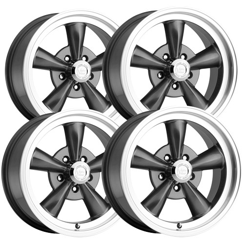 (Set of 4) Vision 141 Legend 5 15x7 5x4.75" +6mm Gunmetal Wheels Rims ...