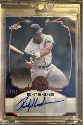 2024 Leaf Bronx Legacy Rickey Henderson 13/25 Autograph | eBay
