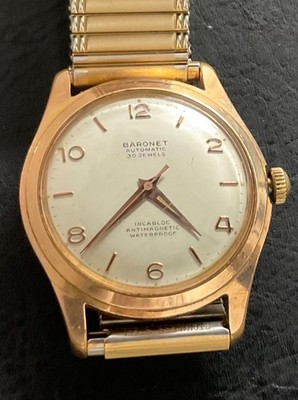 Vintage Baronet Automatic Incabloc Watch | eBay UK