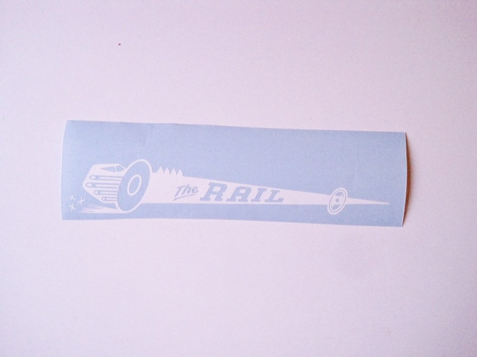 1 New White Chainguard Sticker fits Huffy Rail Muscle Bike Bicycle ...