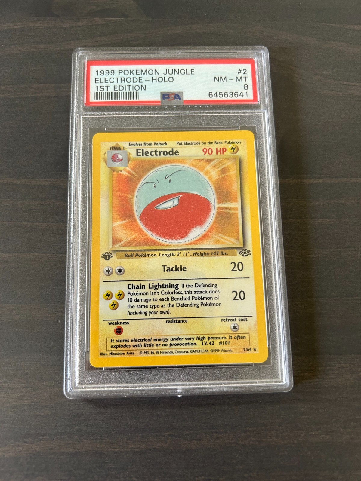 1999 Pokemon Jungle Electrode Holo 1st Edition 2/64 PSA 8 NM - MT | eBay