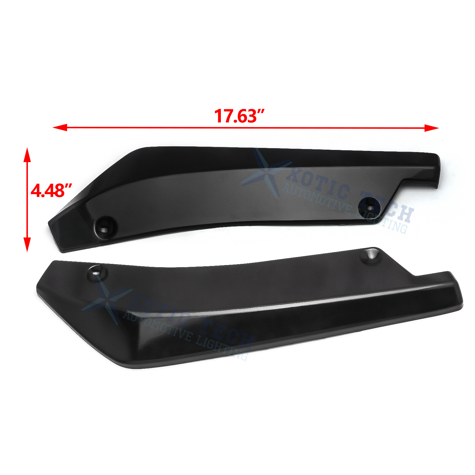 Gloss Black Rear Bumper Fin Diffuser Splitter Canard Decor for Scion tc ...