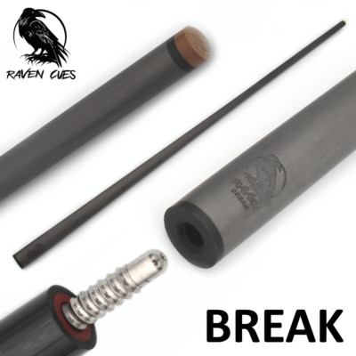 RAVEN Carbon Fiber BREAK Pool Cue - Shaft Only (12.8mm, 29") Radial ...