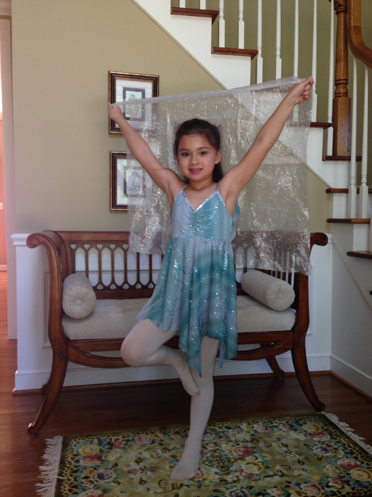 girls ballet costume, dance wear, leotard, size 7 8 - Gem