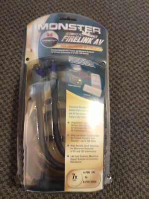 Monster Cable Ultimate Performance FireLink AV High Speed IEEE 1394 7FT ...