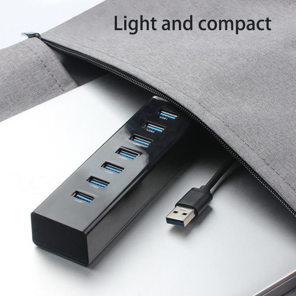 Indicator Light High Speed Splitter USB2.0 LED USB Hub Universal 7 ...