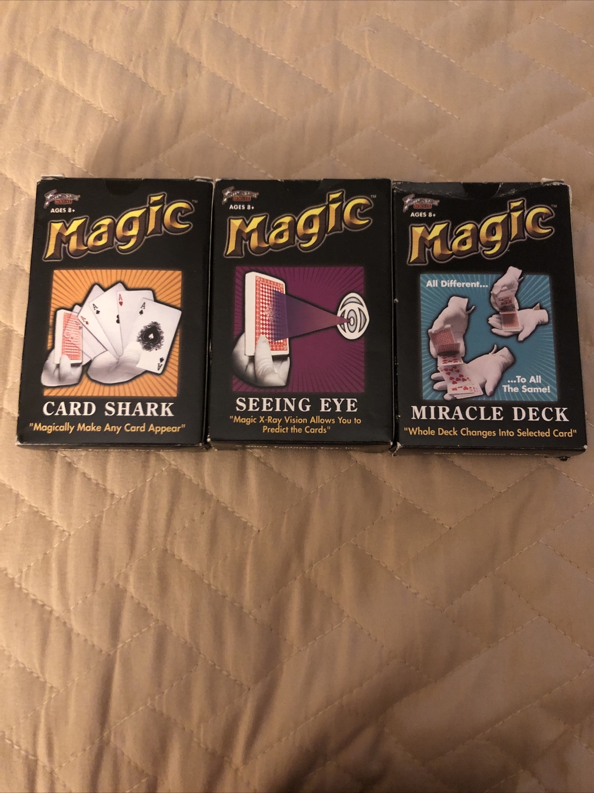Lot Of 3 Sets Magic Playing Cards Tricks: Tapered Svengali & Marked ...
