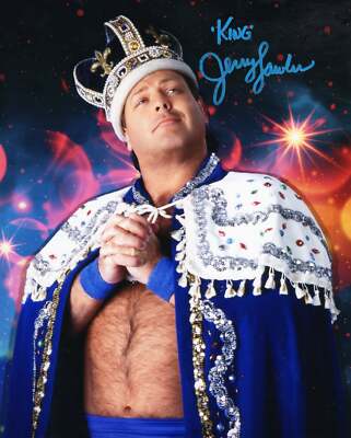 King Jerry Lawler (8x10 metallic) Funhouse photo signed auto ...