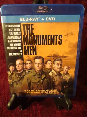 The Monuments Men ~ Blu-ray/DVD 2-Disc Set ~George Clooney Matt Damon ...