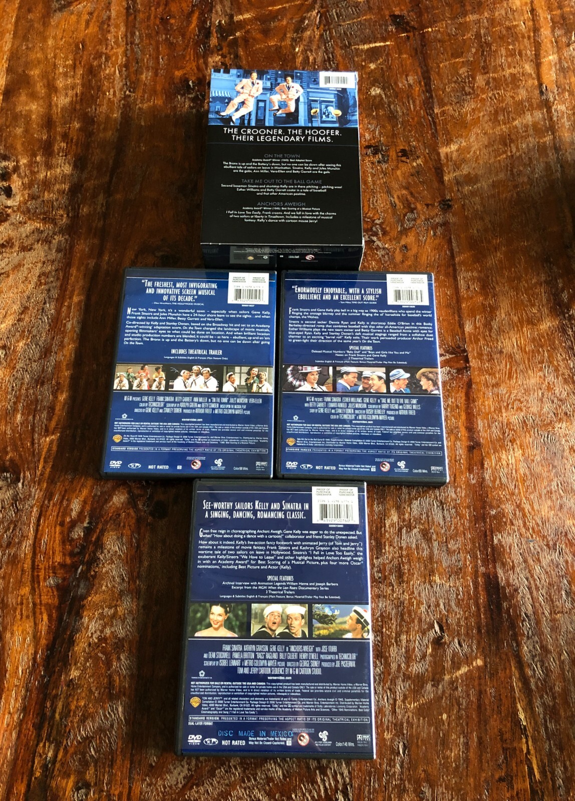 The Frank Sinatra Gene Kelly Collection (DVD, 2008, 3-Disc Set ...