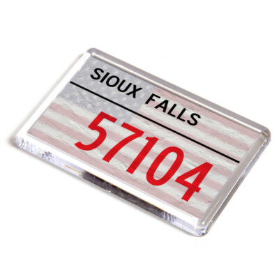 FRIDGE MAGNET - Sioux Falls, 57104 - US Zip Code | eBay UK