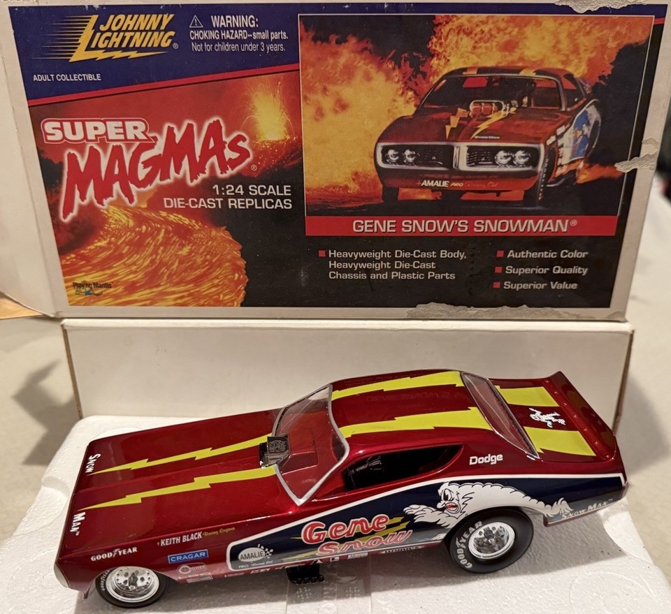 Johnny Lightning Gene Snow's Snowman Super Magmas 1:24 NHRA Drag Race ...
