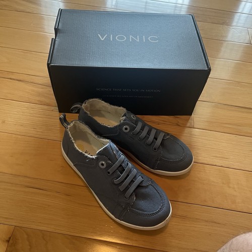 Vionic Beach Washable Canvas Casual Sneakers Pismo Skyway Blue Sand M ...