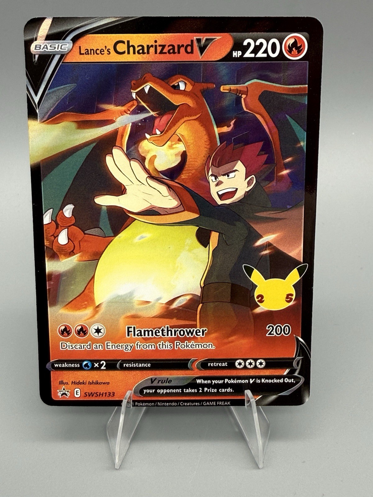 Lance's Charizard V SWSH133 Current Market Value | Celebrations