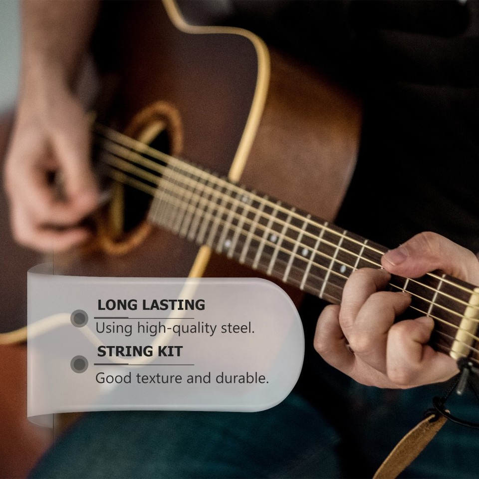 6pcs Practical Guitar Strings Steel Guitar Strings Guitar Changing ...