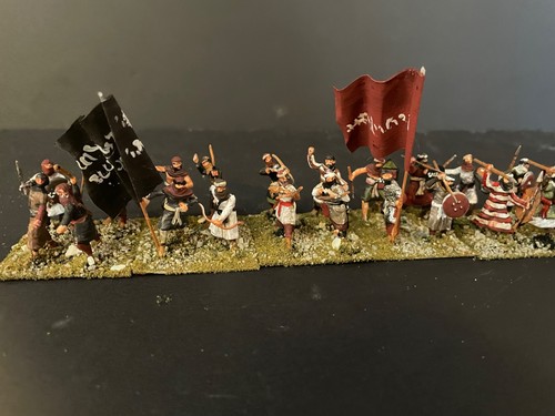 36 - 28mm Painted Figures - Medieval El Cid Muslim Infantry w Command ...