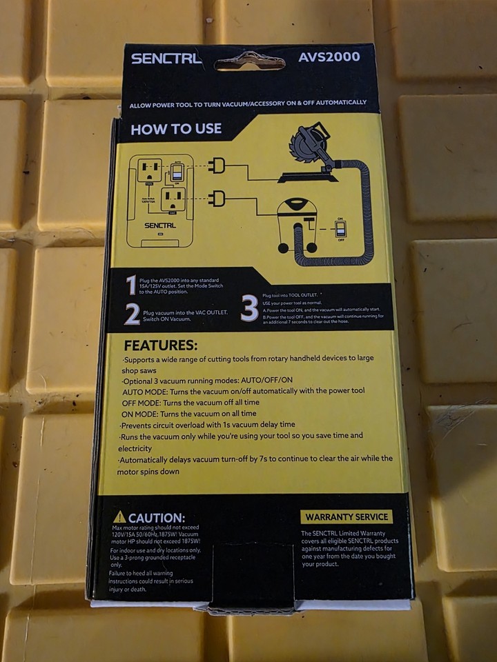 Automatic Vacuum Switch for Power Tools - Load Sensing & Delay Feature ...
