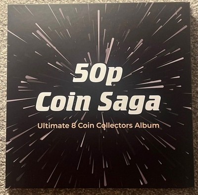 Star Wars 50p Coin Album Holds The Full 8 Coin Set Collector Display ...
