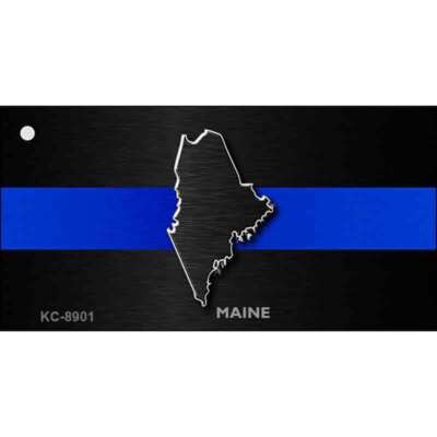 Maine Thin Blue Line Novelty Metal Key Chain KC-8901 | eBay