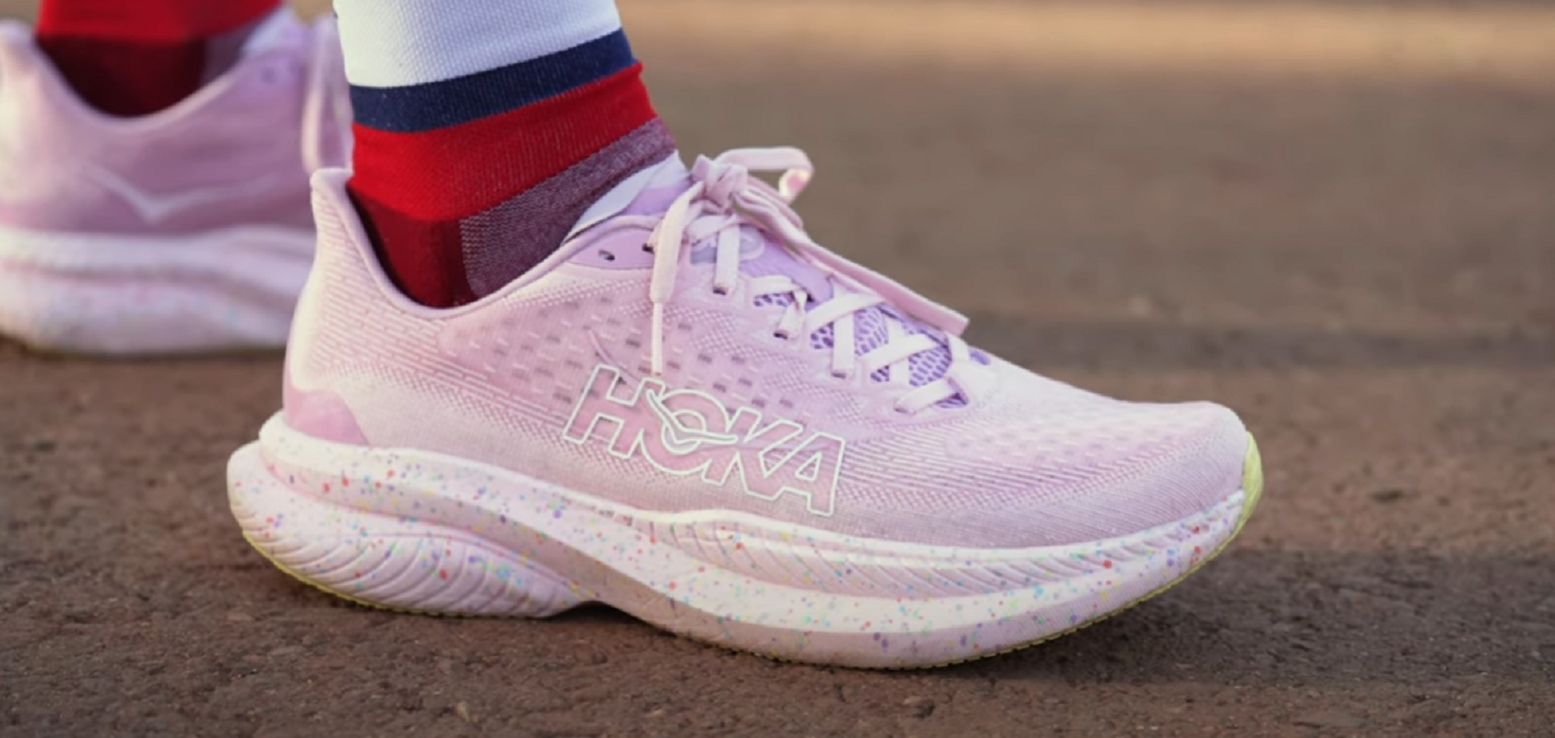 Original Women's HOKA ONE ONE MACH 6 Running Shoes Pink Twilight ...