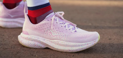 Original Women's HOKA ONE ONE MACH 6 Running Shoes Pink Twilight ...