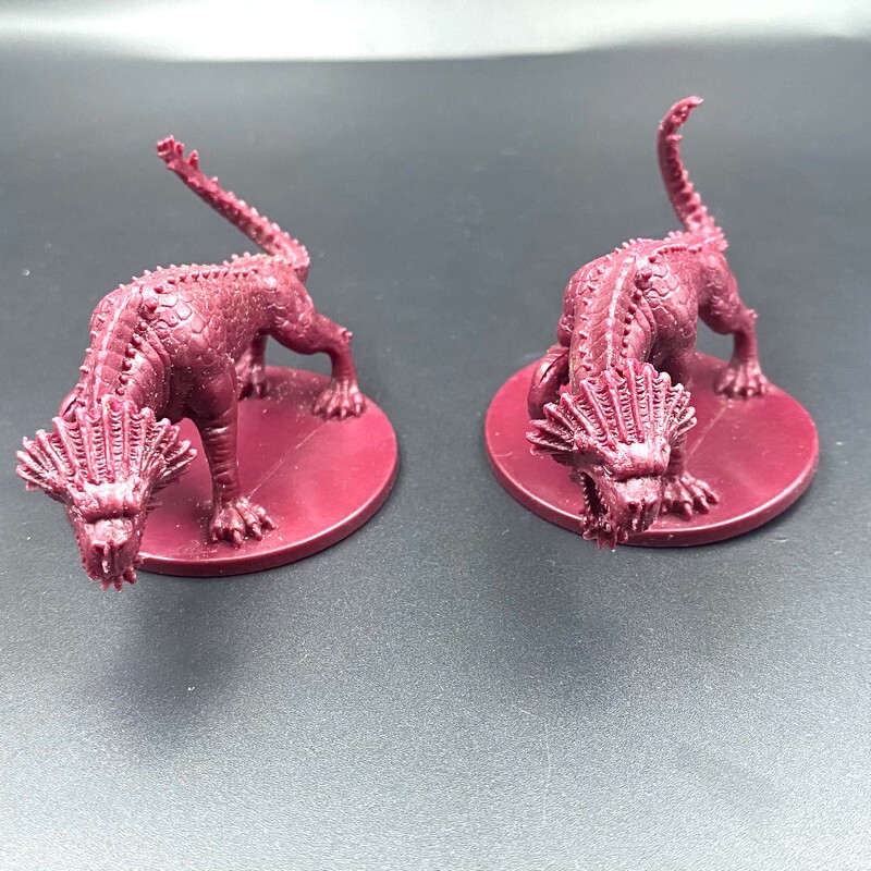 2PCS Rage Drake Miniatures Dungeons and Dragons Wrath Of Ashardalon ...